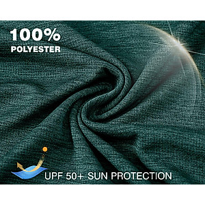 TBMPOY Womens UPF 50+ Sun Protection Hoodie Shirt Long Sleeve Fishing Hiking Outdoor UV Shirt Lightweight Blackish Green XL