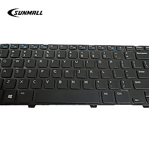 SUNMALL Laptop Keyboard Replacement without Backlit Compatible with Inspiron 15 3521 3537 15v-1316 15R 3521 3537 5521 5528 5537 5535 M531R, atitude 3540, Vostro 2521 US Layout P/N NSK-LA0SC NSK-DY0SW