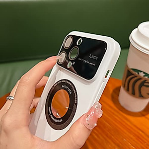 COOWEEK Magnetic iPhone 14 Pro Max Case - Full Camera Protection, Compatible with MagSafe (6.7 inches), Orange