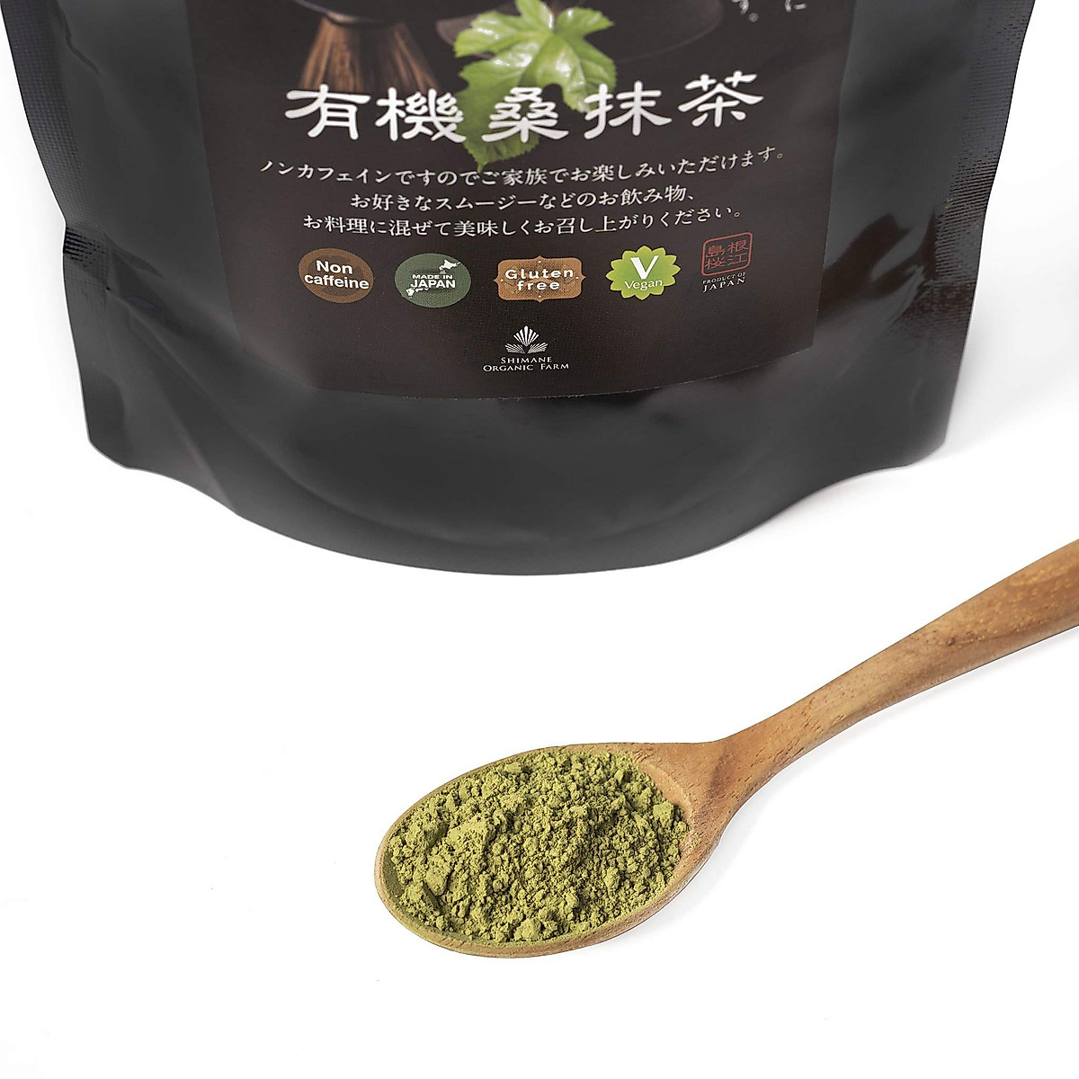 Shimane Organic Farm Japanese Mulberry Matcha - Caffeine-free, 3.52 oz