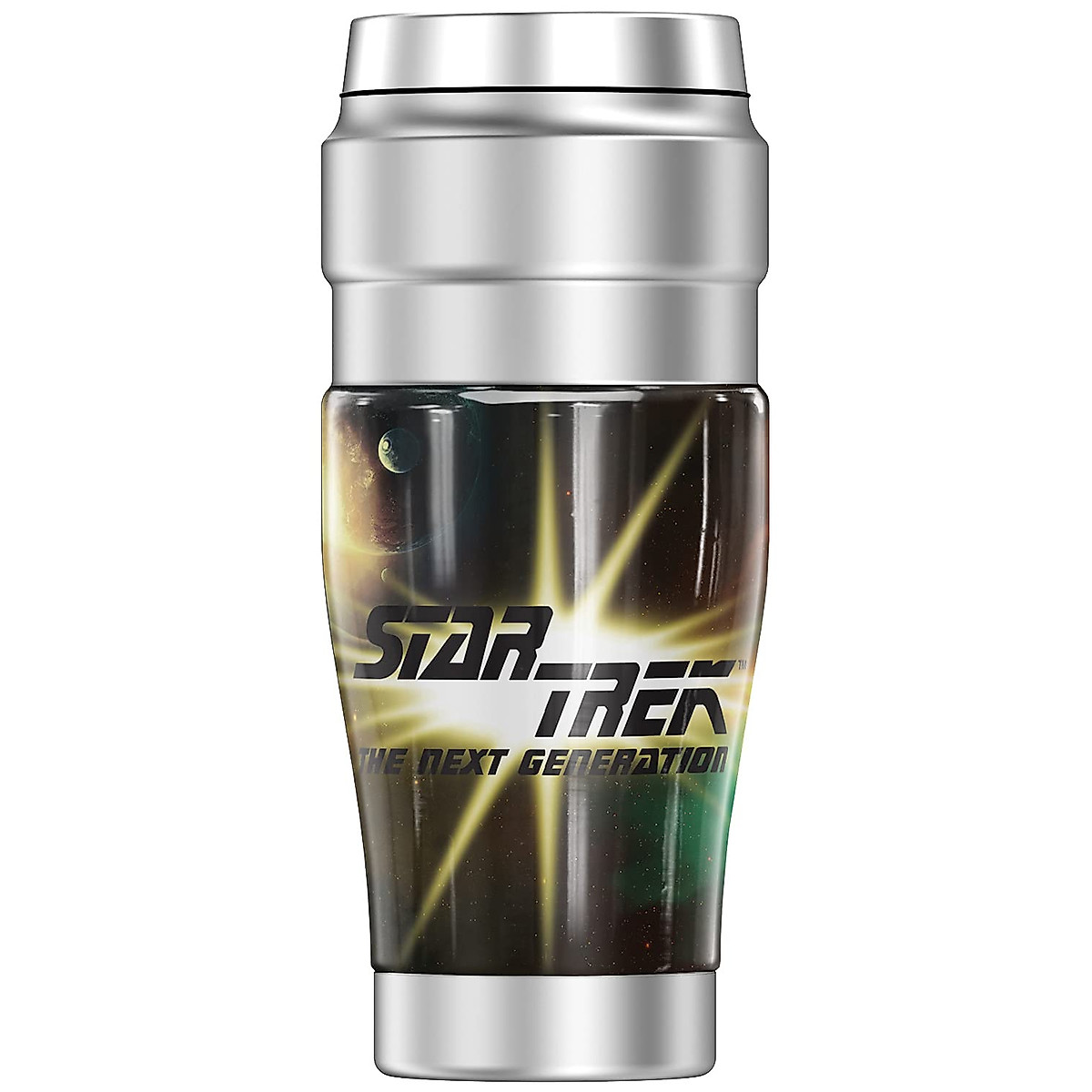 THERMOS Star Trek Next Generation Enterprise STAINLESS KING Stainless Steel Travel Tumbler, Vacuum insulated & Double Wall, 16oz