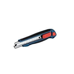 BOSCH H11-12100-1 18mm Snap-Off Utility Knife | Soft Grip, Slider Mechanism, and Integrated Blade Snap
