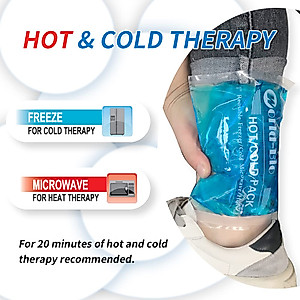 Reusable Gel Ice Packs (4 Pack) - Hot Cold Pack for Injuries, Pain Relief, Migraines - Gel Ice Pack Cold Compress for Back, Neck, Foot and Wrist - Flexible Cold Packs for Injuries - 5.1" x 6.5"