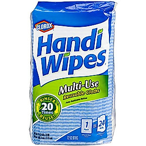 Clorox Handi Wipes, Dry Multi-Use Reusable Cloths, 72 Count