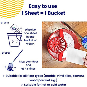 Naturali ECO Floor cleaning Sheets - 36pcs Tropical Scented Sheets