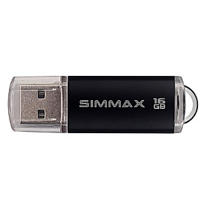 SIMMAX USB Flash Drives 5 Pack 16GB USB 2.0 Flash Drive Memory Stick Thumb Drive Pen Drive with Led Indicator (Blue Green Black Red Purple)