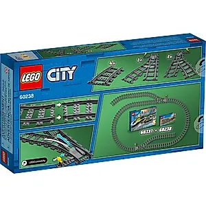 LEGO City Trains Switch Tracks 60238 Building Toy Set for Kids, Boys, and Girls Ages 5+ (8 Pieces)