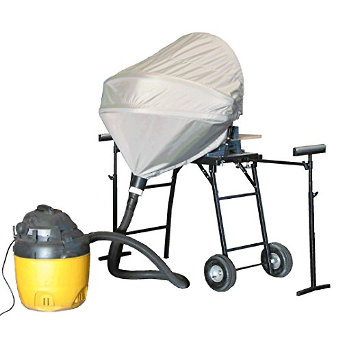 Rousseau 5000-L Lighted Dust Solution For Miter Saws, Silver