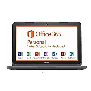 2018 Newest Dell Premium 11.6" Laptop PC, 7th Gen AMD A6-9220e up to 2.4GHz, 4GB RAM, 32GB Flash Storage, HDMI, WIFI, Bluetooth, MaxxAudio Pro, Windows 10, 1 Year Office 365 Personal Subscription