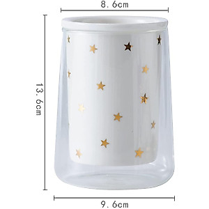 ceramic Utensil Caddy Chopsticks CageHousehold Ceramic Cutlery Storage Box， Kitchen Shelf Glass Drain Rack， Kitchen Accessories Drainage Pen Holder chopstick holder