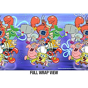 Spongebob OFFICIAL Spongebob Character Group 18 oz Insulated Water Bottle, Leak Resistant, Vacuum Insulated Stainless Steel with 2-in-1 Loop Cap