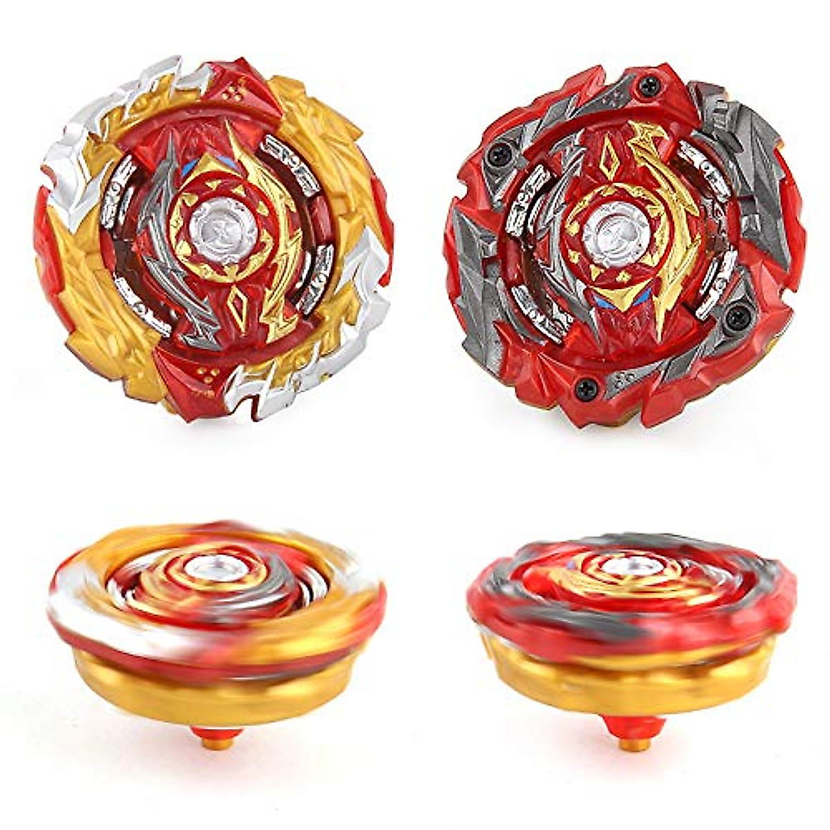 HUXICUI 4 Pieces BEY Burst Blade Battle Latest Set, Burst Battling Tops, Kids Boys Birthday Christmas Party Gift Idea