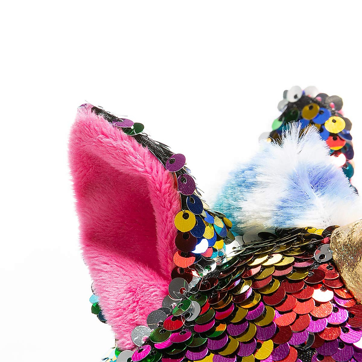 HollyHOME Sequins Unicorn Stuffed Animal Toy Reversible Rainbow Sequins Unicorn Gift for Kids 12 Inches