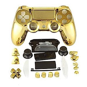 Full Housing Shell Cover Plating Case with Button Screw Driver for verison Controller (Gold)