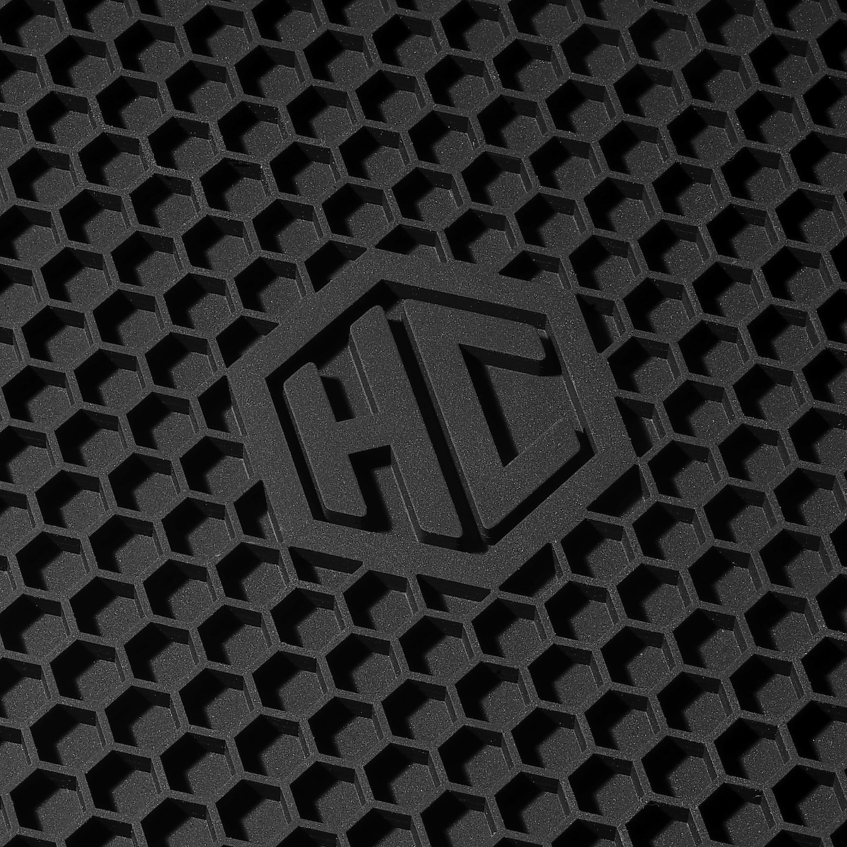 HexClad Hexagon Silicone Trivets, 2-Pack, Nonslip and Heat Resistant Hot Pads, Black