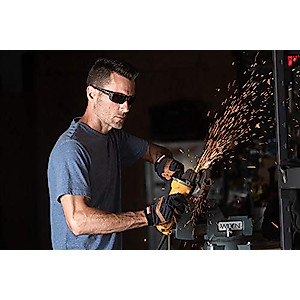 Grease Monkey Gel-PRO Leather Hybrid Mechanic Gloves, Leather Palm Work Gloves with Gel Impact Protection & Touchscreen Capability, Large Brown