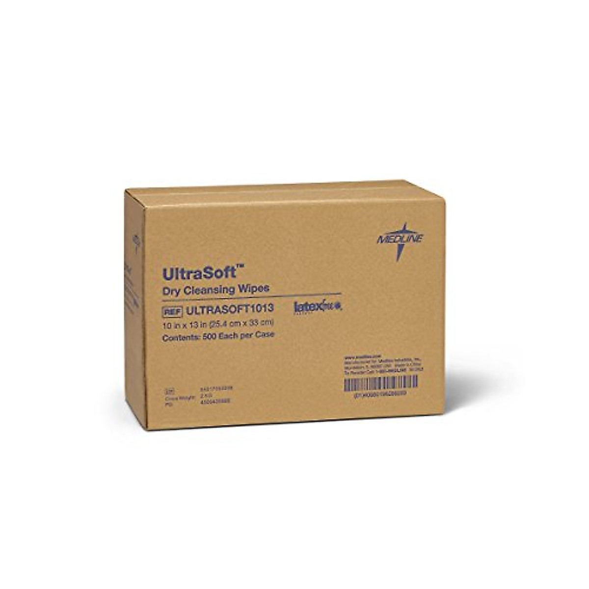 Medline Ultrasoft Dry Baby Wipes, Gentle Disposable Cleansing Cloths, 500 Count, Dry Wipe Size is 10 x 13 inches, Great for Sensitive Skin and can be used as Baby Washcloths, Incontinence Wipes