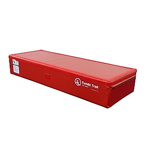 Tumbl Trak Spotting Booster Block Gymnastics Mat, Red, 48 in x 18 in x 8"