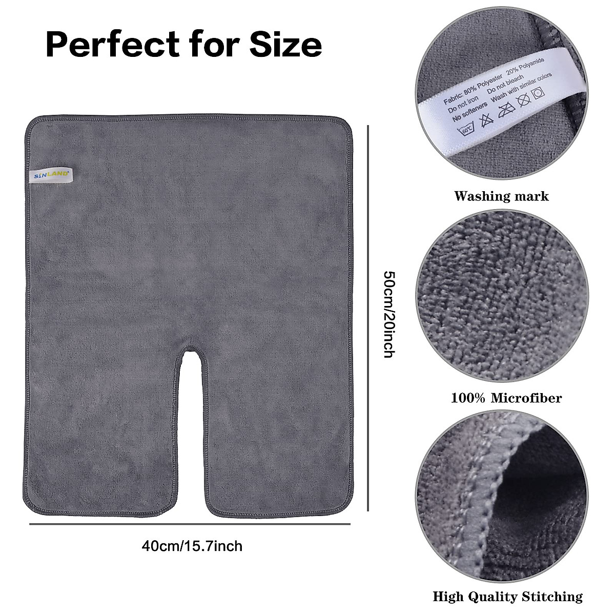 SINLAND Microfiber Esthetician Towels for Facials Mask Removing Face Wrap Soft Facial Cloth with Split Design Spa Towels for Facial Steam Massage and Cleansing