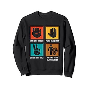 Nothing Beats Cartographer - Cool Geographer Mapmaker Mapper Sweatshirt