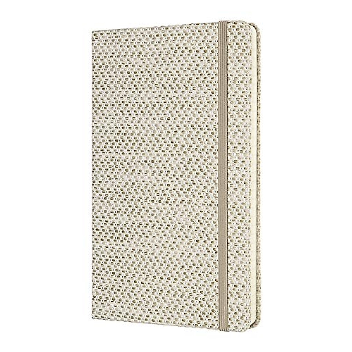 Moleskine Limited Collection Blend Textile Notebook, Hard Cover, Large (5" x 8.25") Ruled/Lined, Beige, 240 Pages (8053853600103)
