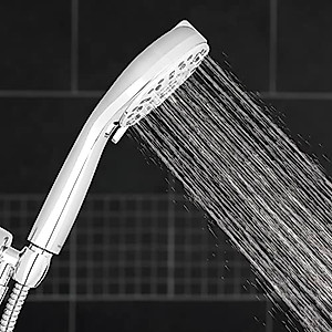 Waterpik ShowerClean Pro Hand Held Shower Head High Pressure Rinser With Built-in Power Jet Wash Shower Cleaner In Chrome, QCW-763ME