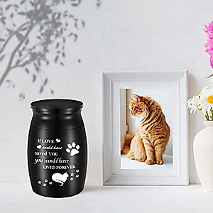 Small Cremation Urns for Pet Ashes Mini Cat Paw Keepsake Urn 2.8" Aluminium Small Ashes Urns Mini Urn for Cat Ashes Holder