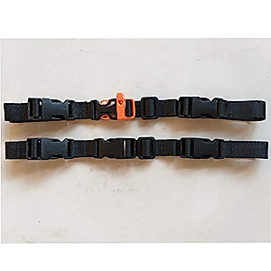 HDHYK 2 Pack Backpack Chest Strap- Nylon - Adjustable Universal (Black)