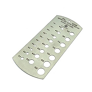 Drill Gauge Metric Standard- Range 1-13 mm