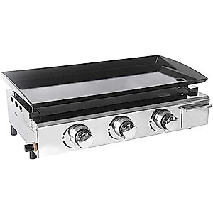 Practical Household BBQ 3 Burners 7500W Garden Outdoor Steel Enameled Cast Iron Grill Picnic Machine, lsxysp
