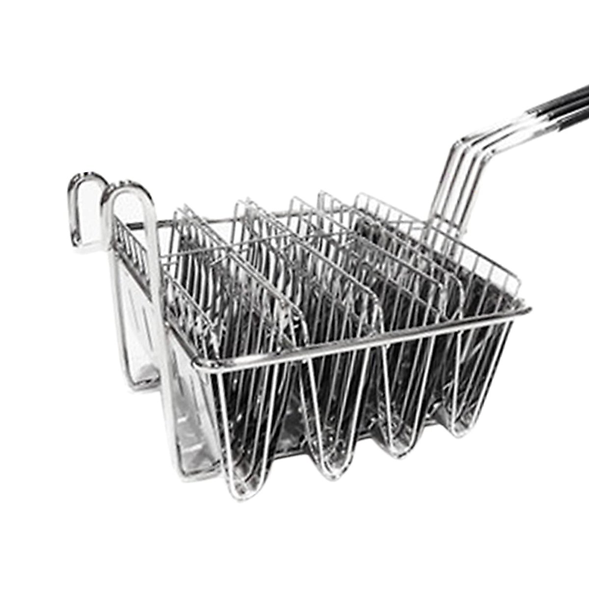 LOVIVER Taco Deep Shell Fryer Basket Taco Holder Basket with Grip Handle, Practical, 4/6 Shells Optional - 4 Shells