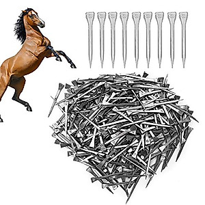 250PCS Horseshoe Nails Steel Hoof Peg Horseshoe Accessory Firmly Horseshoe Nails Horse Tool Accessory