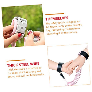 TOYANDONA 3 Pcs Anti-Lost Rope for Children Toddler Sling Carrier Baby Leash Child Harness Child Leash Child Safety Harness Kids Anti Lost Belt Wrist Link Anti- Wristband Cotton