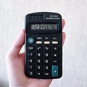 XWWDP 8 Digit Portable Calculator Large Buttons Financial Business Accounting Tool for Office School (Color : Black, Size : 12cm X 8cm X 3cm)