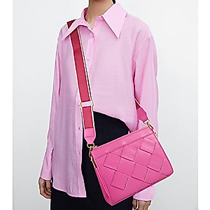 LMKIDS Purses for Women Soft PU Leather Shoulder Bag Ladies Crossbody Purse Pocketbooks for Women (Pink)