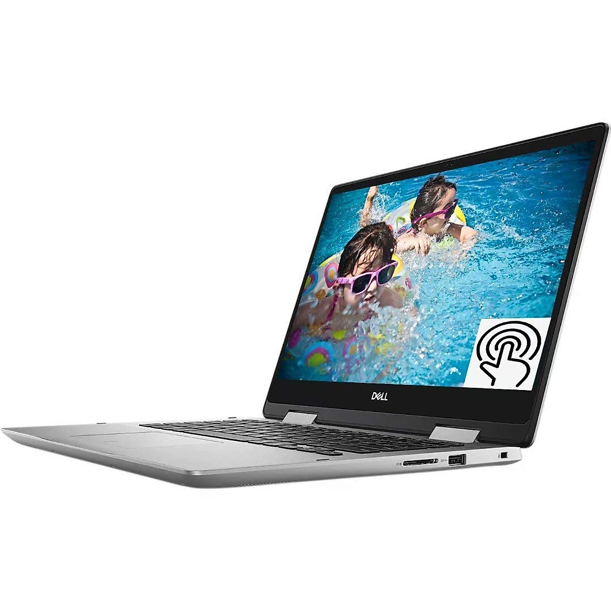Flagship 2020 Dell Inspiron 14 5000 2 in 1 Laptop, 14'' FHD IPS Touchscreen, AMD Quad-Core Ryzen 7 3700U (Beat i7-7500U), 32GB DDR4 1TB SSD, Backlit KB FP Win 10 (Silver) (Renewed)