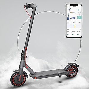 Evdekoru Adult Electric Scooter - 350W Motor Foldable Kick Scooter Up to 19MPH & 19-21Miles Range Sport Scooter, 8.5" Vacuum Tires Disc Braking Fast Electric Scooter for Adult Teens Commuter with App
