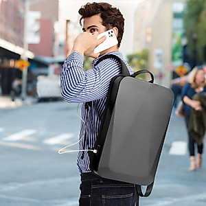 JUMO CYLY Anti-Theft Hard Shell Laptop Backpack, Waterproof Gaming Backpack with USB Charging Port Slim Bookbag with Lock For 17 Inch