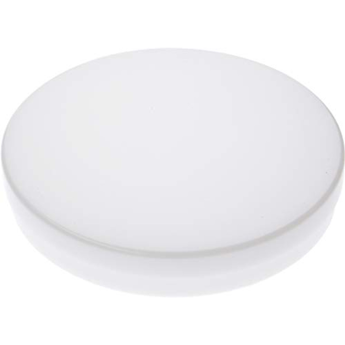 Pioneer Plastics 170CHIPS White Round Plastic Container, 6" W x 1" H, Pack of 12