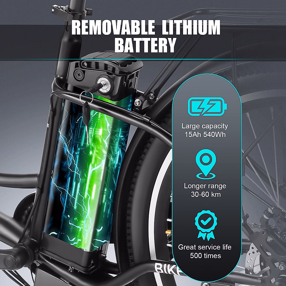 ANCHEER 26 inch 350W Electric Bike for Adult, 15Ah 540Wh Battery Power Assisted Bicycle Up to 50 Miles, Commute E-Bike with Low-Step Frame Shimano 7 Speed (White)