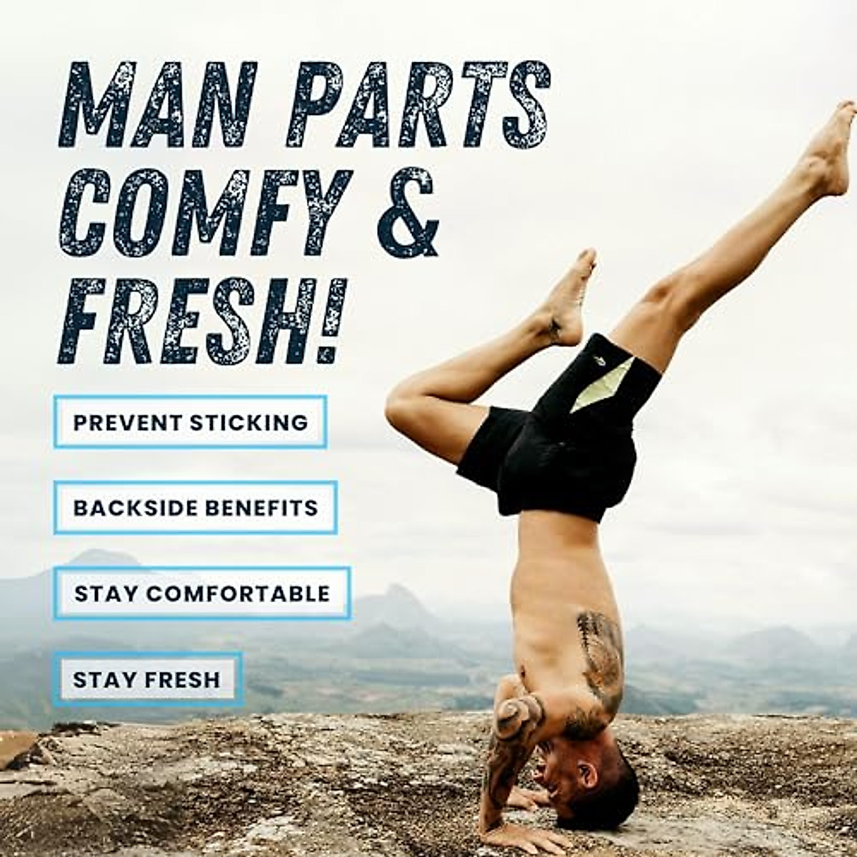 Ball Deodorant Lotion for Men by Super Fresh | Mens Hygiene Cream for Groin, Butt, & Body | Control Odor and Stay Comfortable | Aluminum Free | 4 oz Tube