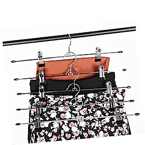 Holibanna 60pcs Socks Hanger Trouser Hangers Space Saving Hanger Nonslip Hangers Retractable Clothes Rack Multifunctional Pants Rack Clip Hanger Simple Hanger Clothes Hanger with Clips Jeans