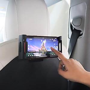 TPARTS Backseat Headrest Tablet Mount Holder for Model 3 Model Y Compatible iPad(Including 12.9" iPad Pro) and Smart Phones Over 4.7" Car Mount Travel Accessory(for M3/Y)