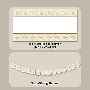 BLUE PANDA 170 Piece A New Adventure Begins Party Decorations for Baby Shower, Graduation, Serves 24 Includes Travel-Themed Plates, Napkins, Cups, Tablecloth and Banner