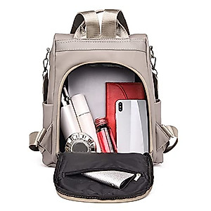 Women's Backpack Purse Fashion Travel Ladies Shoulder Bags College Shoulder Bags Anti-Theft Rucksack Handbags Travel bag Khaki