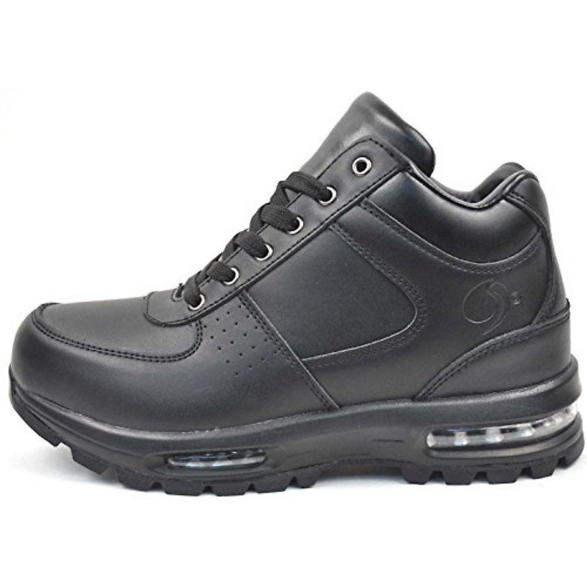 LABO Men's Black Hiking Leather Boot Air Heel 5712 9.5