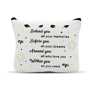 2024 Graduation Gifts for Him Her Women Class of 2024 Gifts Bulk Graduation Gifts 2024 High School Girl Middle School College Back to School 8th Grade Senior Master Nurse Last Day of School Makeup Bag