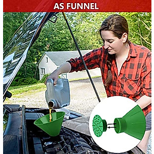 Milukon Magical Car Ice Scraper, 4 Packs Ice Scrapers for Car Windshield Round Cone Ice Scrapers 2 in 1 Multifunctional Snow Brush Magical Ice Scrapers with Funnel Car Snow Removal Shovel Tool