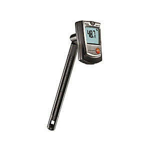 Testo 0560 6054 Digital Humidity Stick with Wet Bulb, 0 to 100 percent RH Range