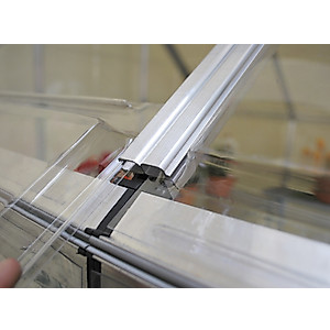 Palram - Canopia Snap & Grow 8 Ft. x 12 Ft. Greenhouse Kit Hobby DIY Walk In Green House Heavy Duty Polycarbonate, Aluminium Frame, with Lockable Door and Vent for Outdoors, Garden, Backyard In Silver